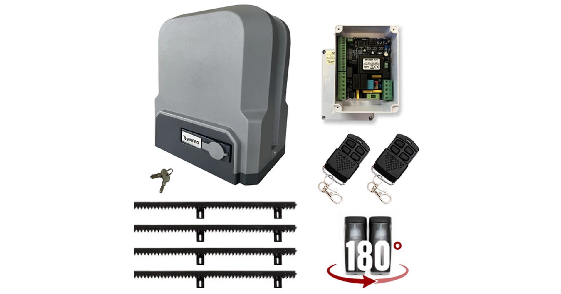 gatePRO SLG10 PRO toló és úszókapu szett - KapuZaras.hu