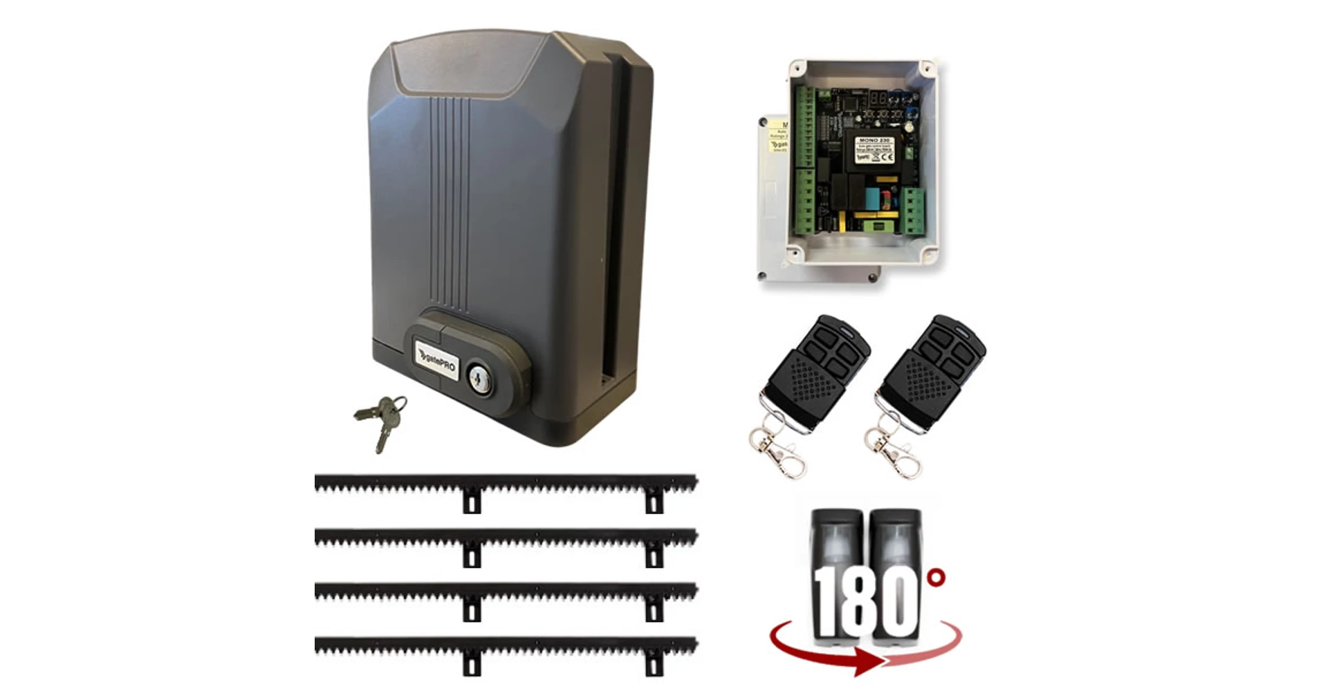 gatePRO SLG6 PRO toló és úszókapu szett - KapuZaras.hu